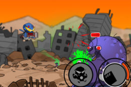 エイリアンと戦う横スクロールシューティング Attack on Fatboy ｜ 無料ブラウザゲーム｜アクションゲームの庵